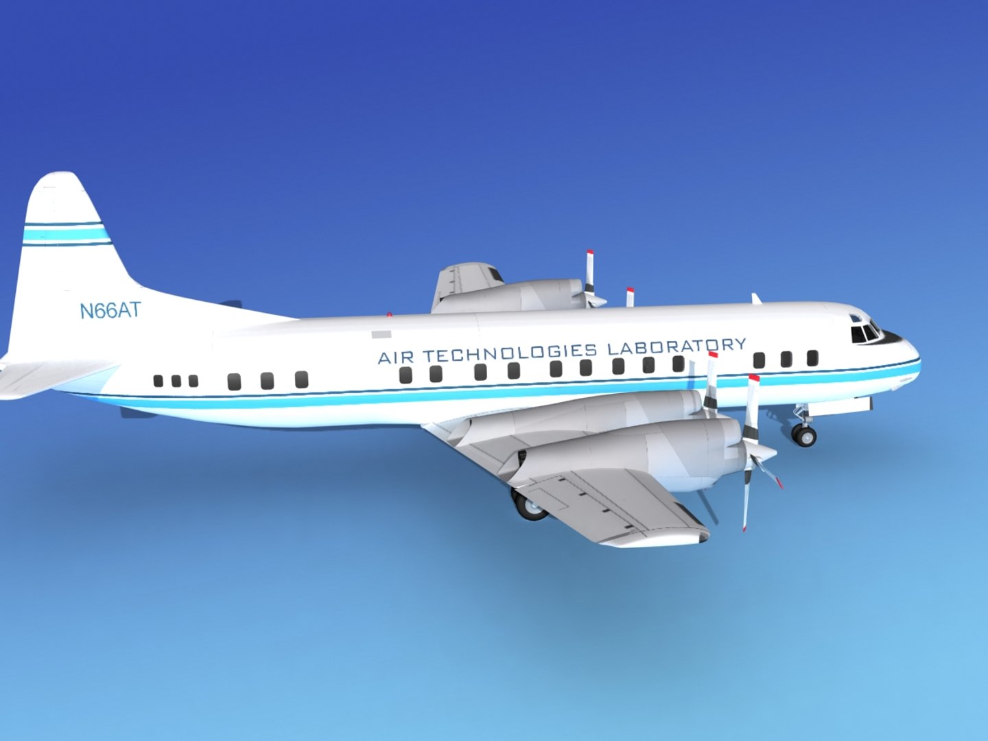 Propellers Electra Lockheed 3d Model