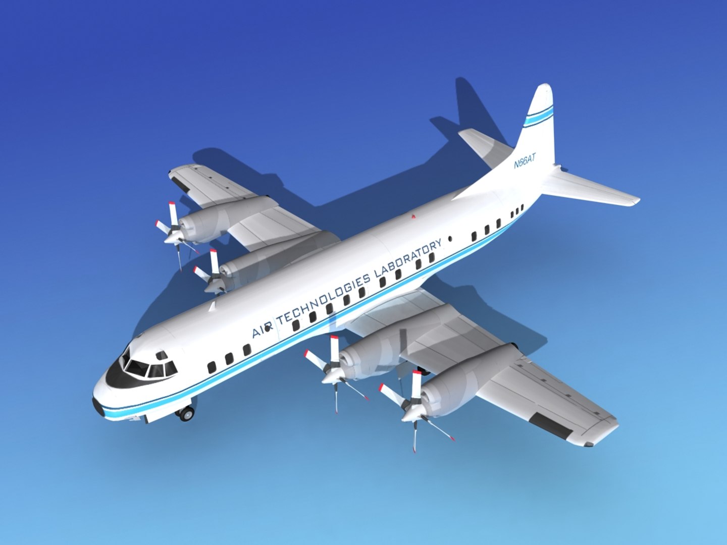Propellers Electra Lockheed 3d Model