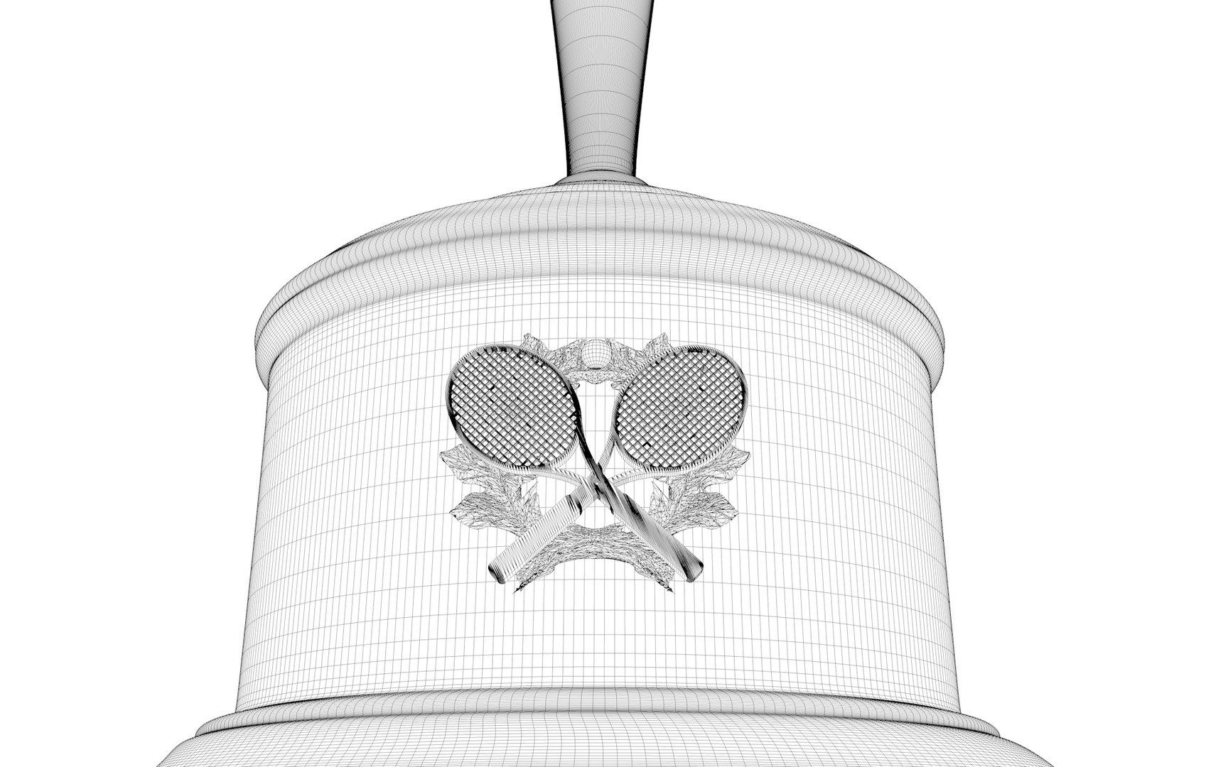 3D Australian Open 2024 Women Singles Trophy Low Poly L2107 Model ...