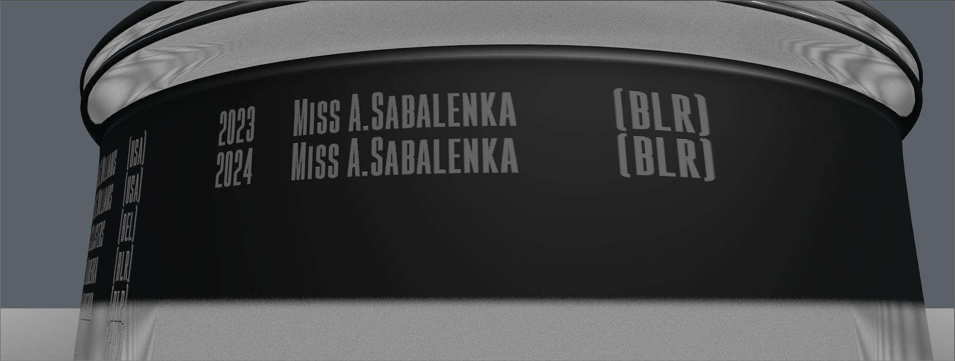 3D Australian Open 2024 Women Singles Trophy Low Poly L2107 Model ...