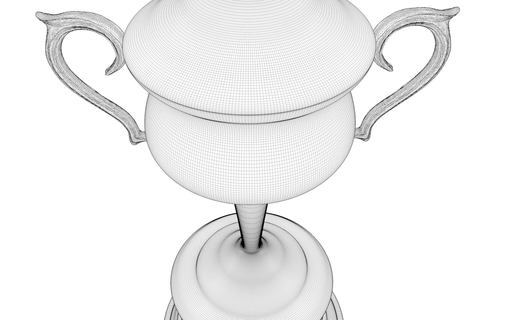 3D Australian Open 2024 Women Singles Trophy Low Poly L2107 Model ...
