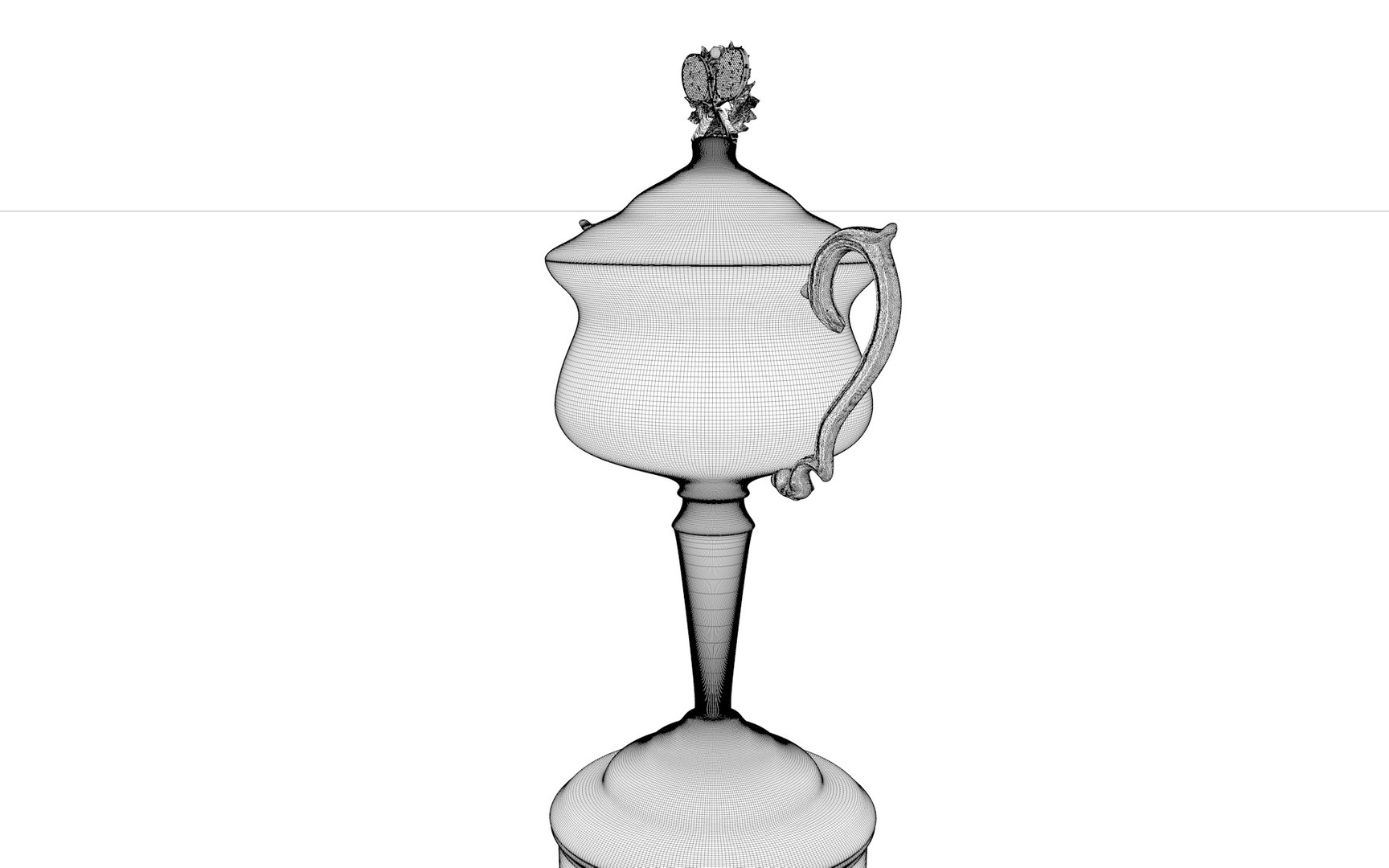 3D Australian Open 2024 Women Singles Trophy Low Poly L2107 Model ...