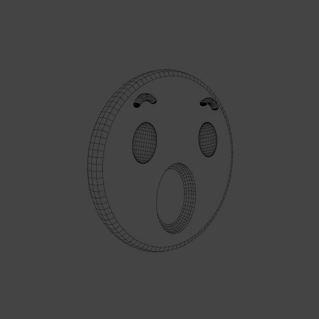 Wow Icon FaceBook Reaction Emoji Model - TurboSquid 1846691