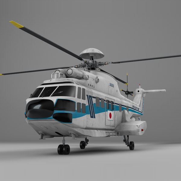 Eurocopter as332 hong kong 3D model - TurboSquid 1384426