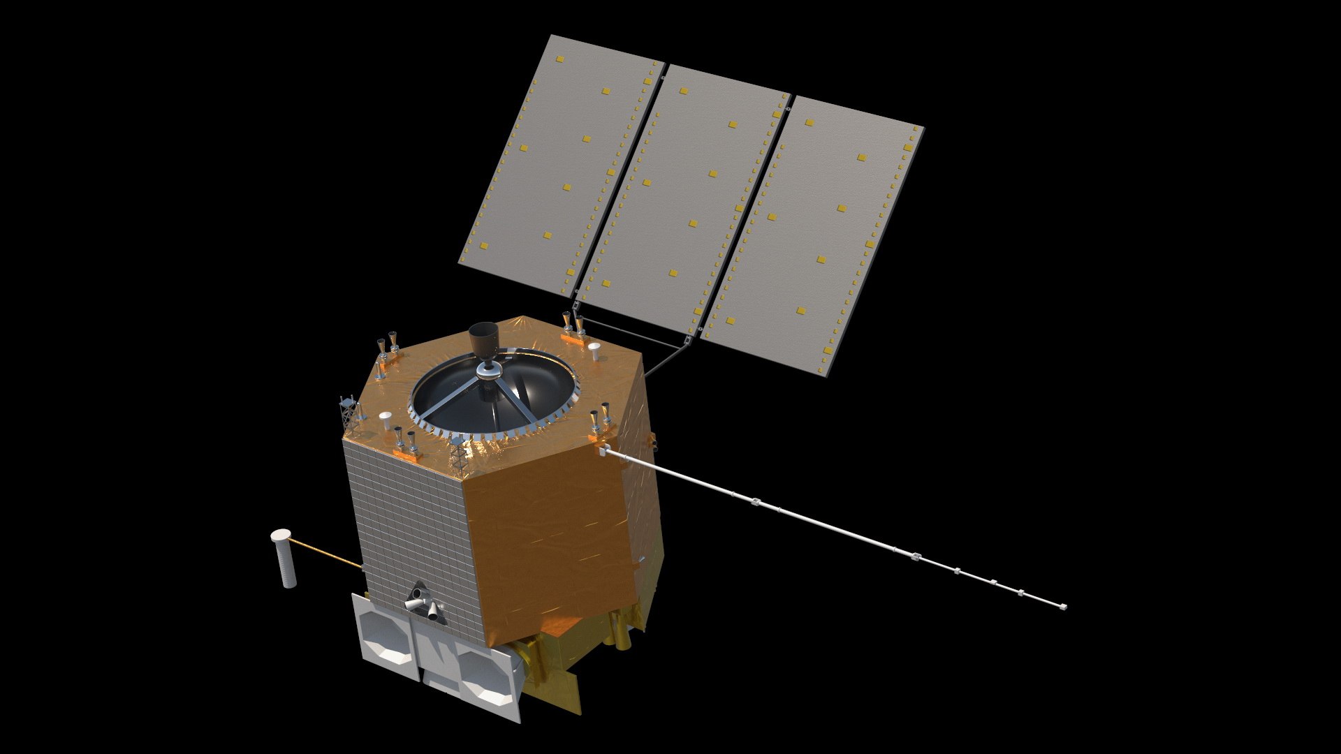 3D Fengyun 4A Satellite With Planet Earth Model - TurboSquid 2376658