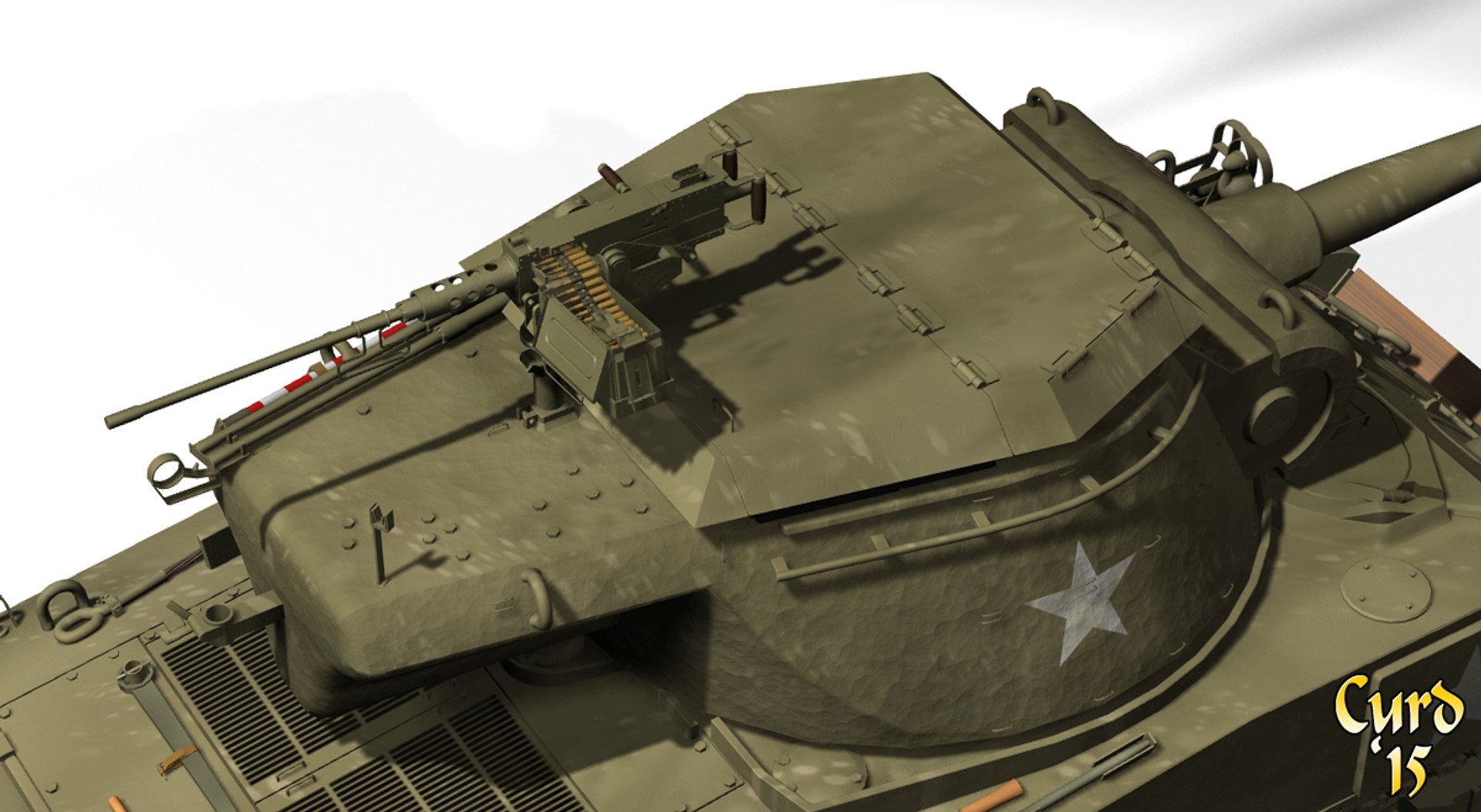 3ds Max Tank Destroyer M36b1