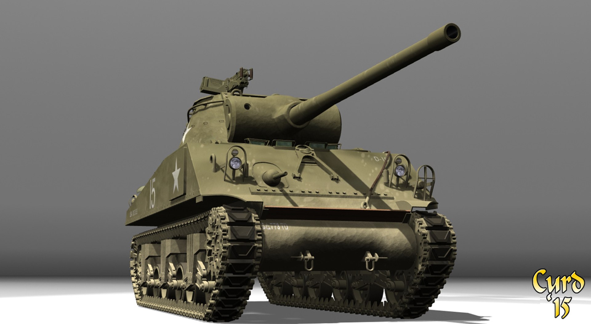 3ds Max Tank Destroyer M36b1