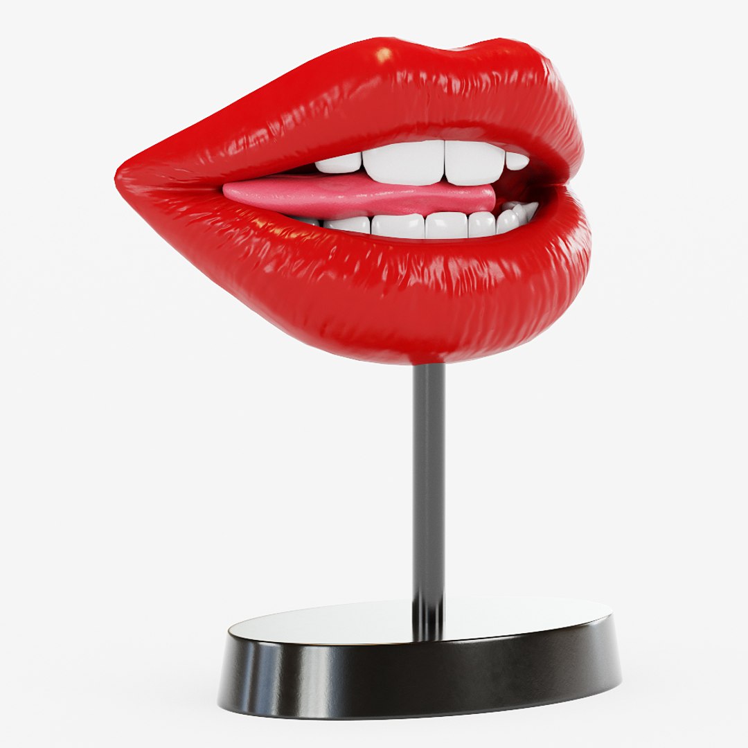 3d Figurine Lips Model