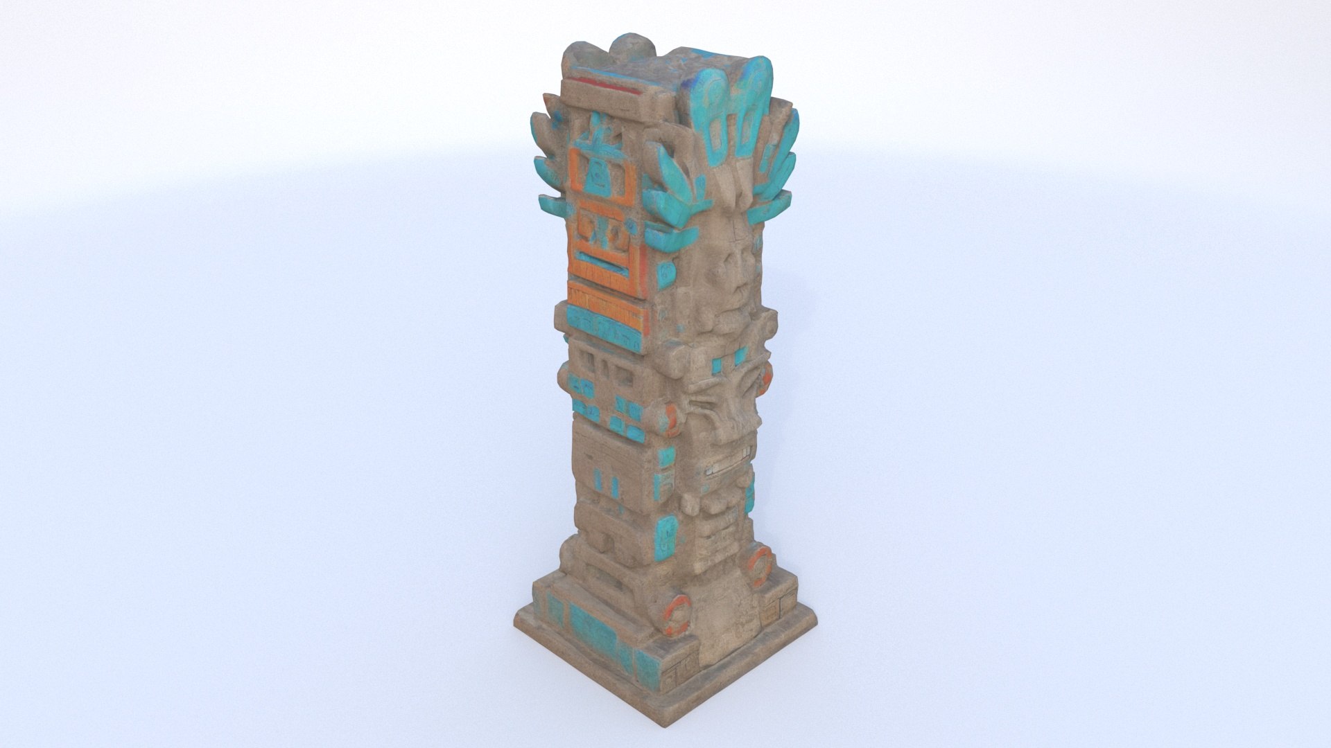 Mayan Aztec Totem19 3D Model - TurboSquid 2328120