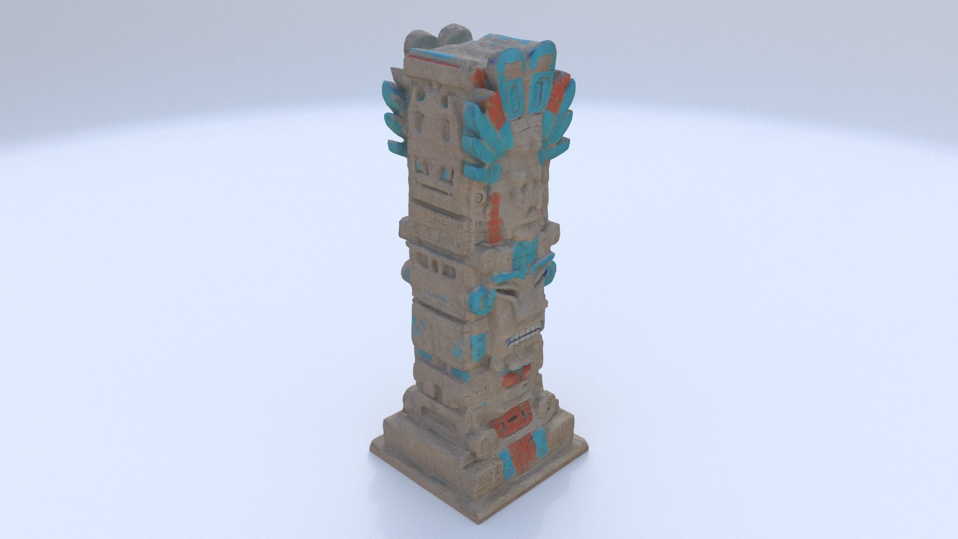 Mayan Aztec Totem19 3D Model - TurboSquid 2328120
