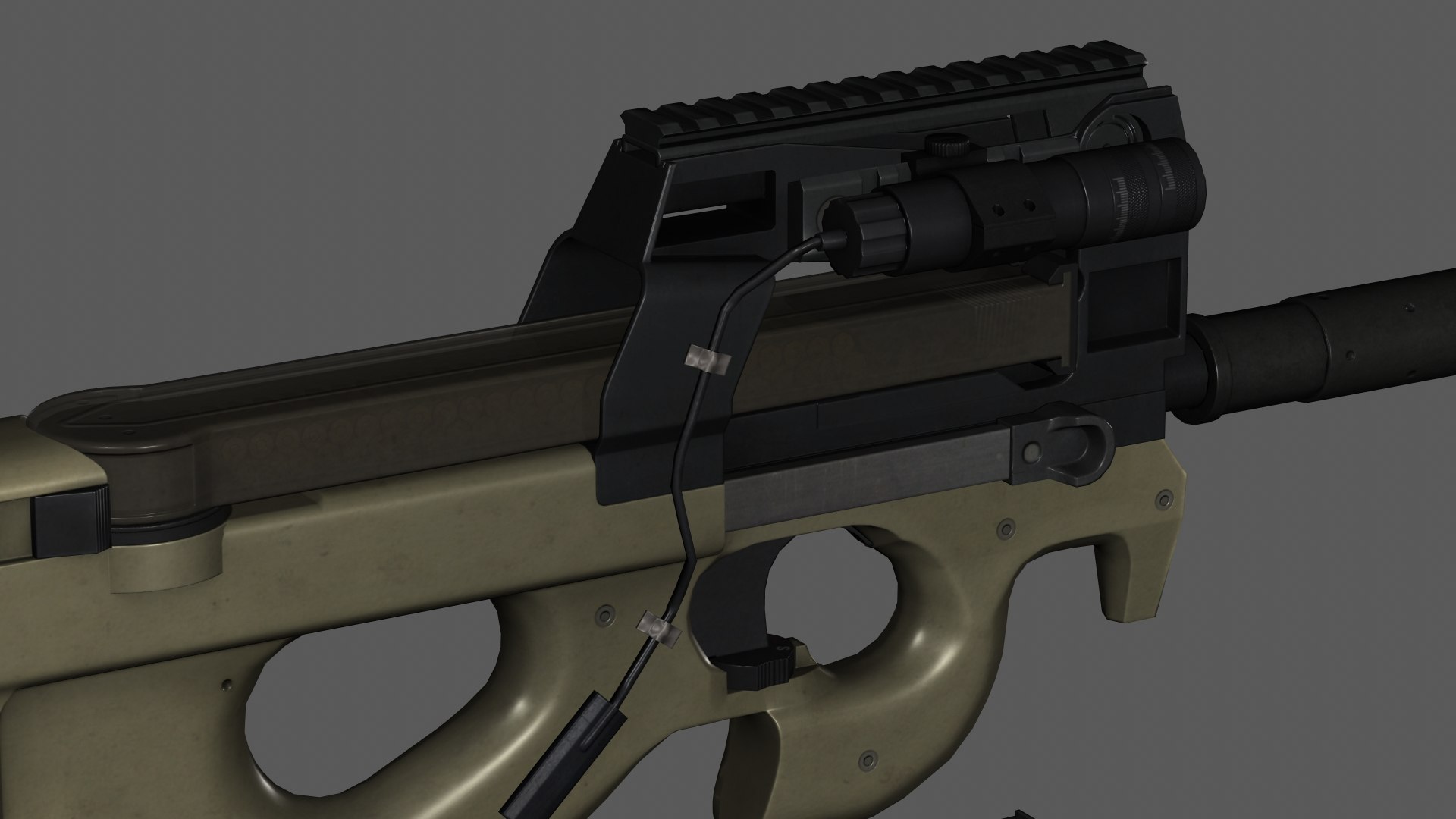 3d Fbx Fn P90