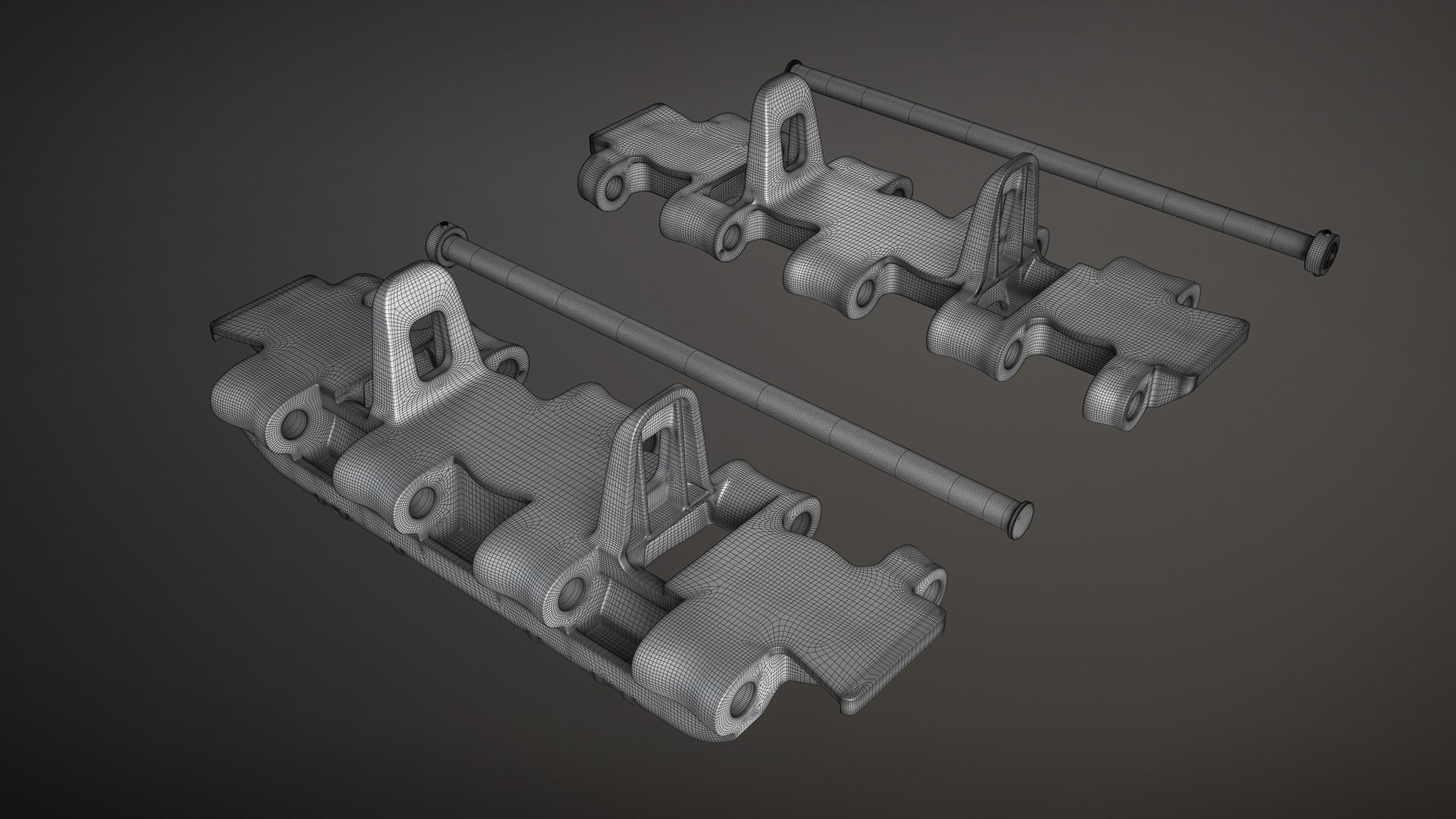 3D Model Panzer V Panther Tracks - TurboSquid 2017039