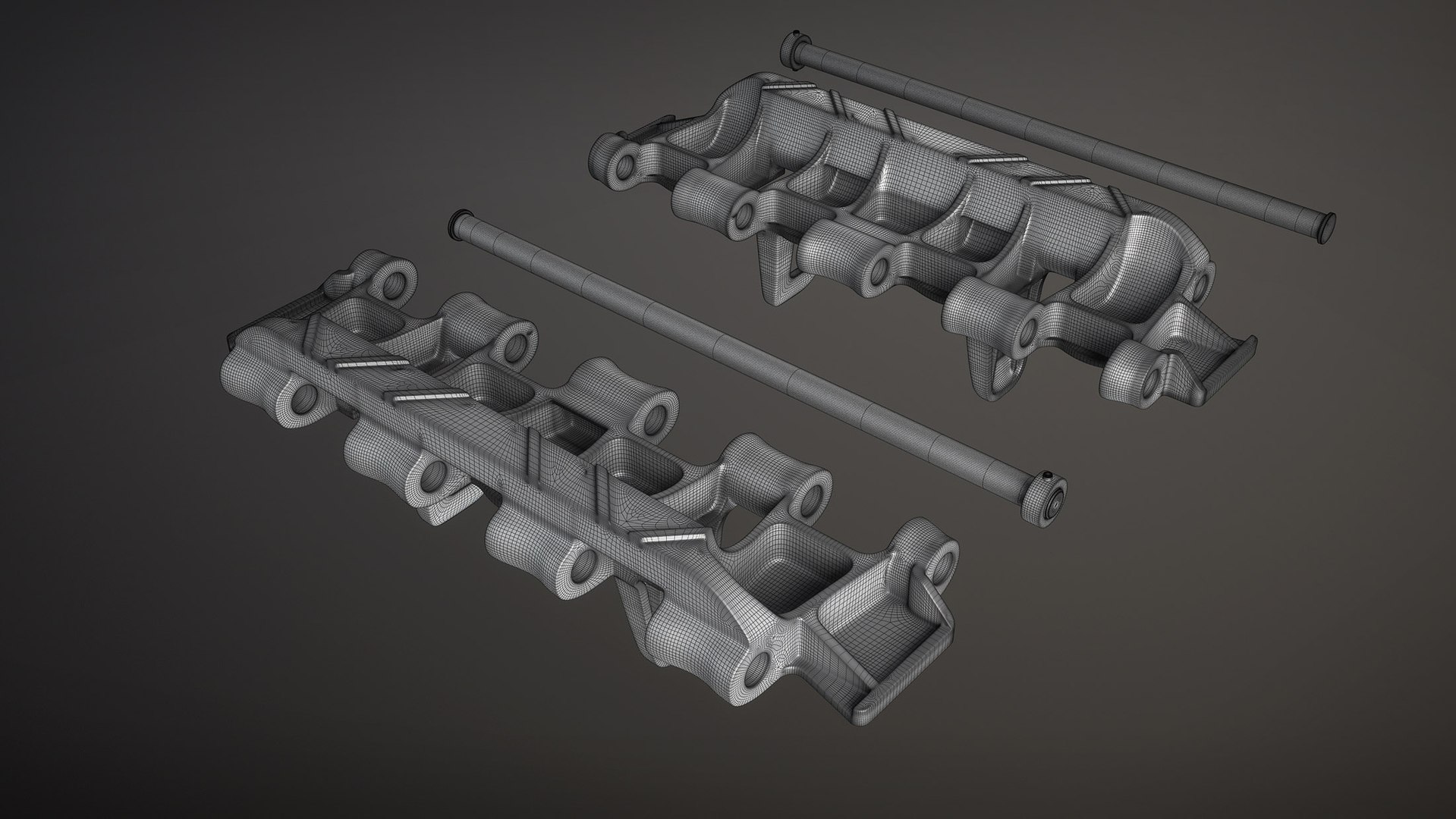 3D Model Panzer V Panther Tracks - TurboSquid 2017039
