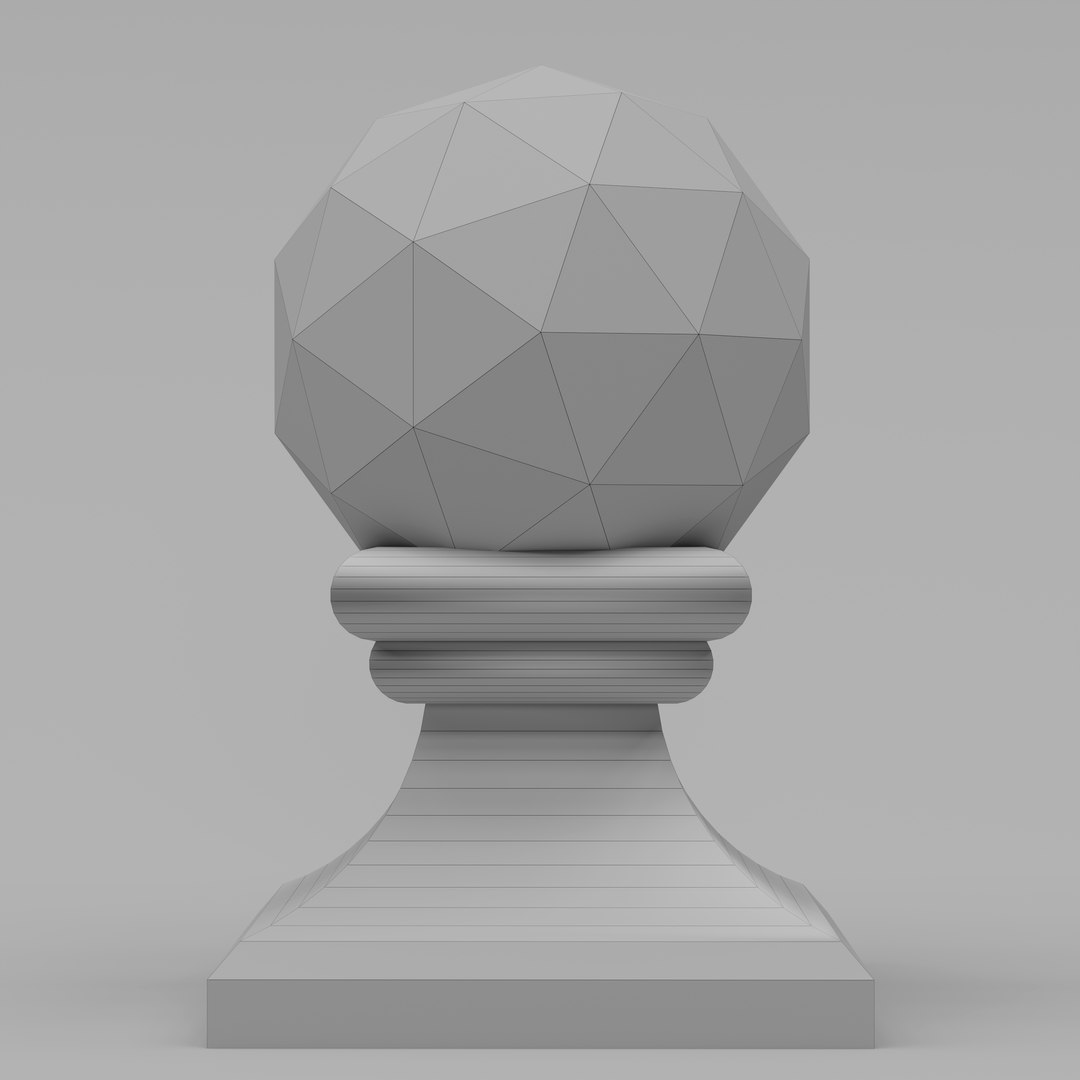 3D Carved Finial 3D Model - TurboSquid 2294531