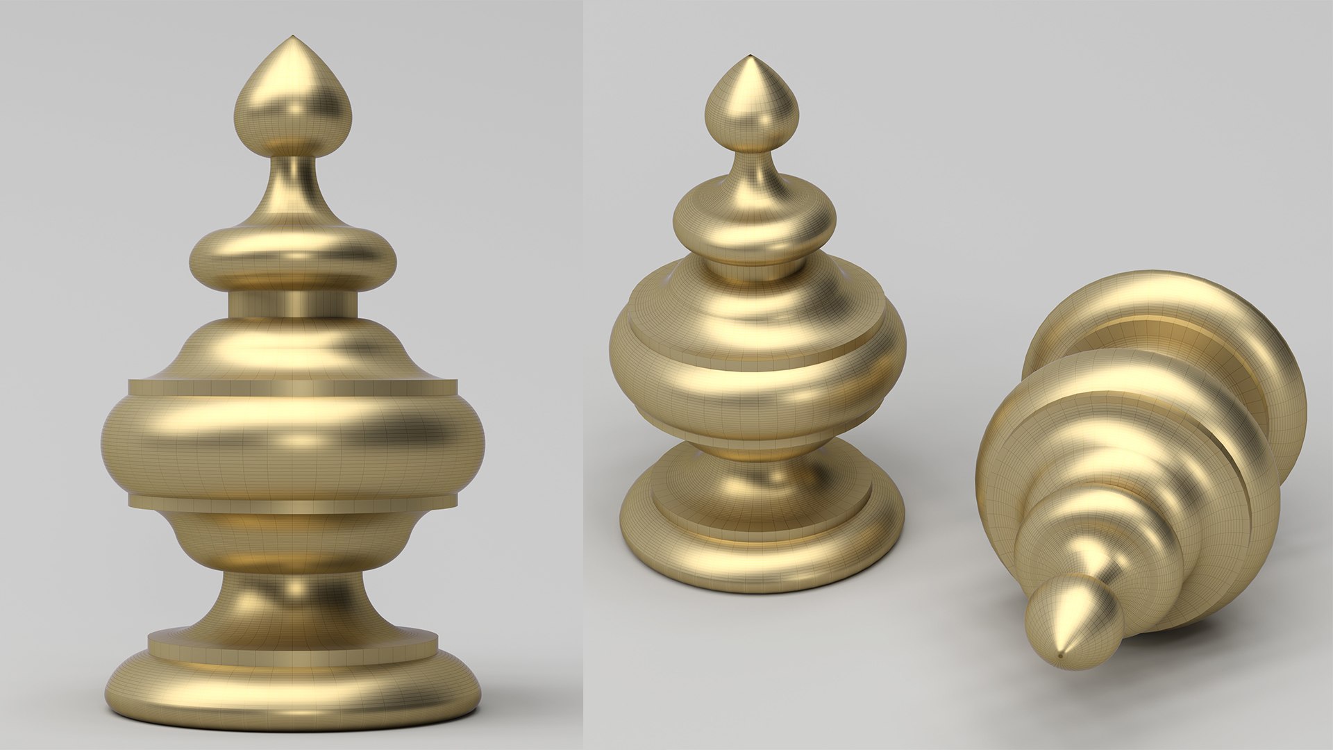 3D Carved Finial 3D Model - TurboSquid 2294531