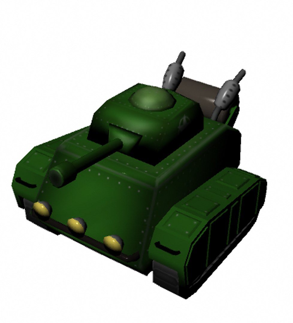 3d model toon tank