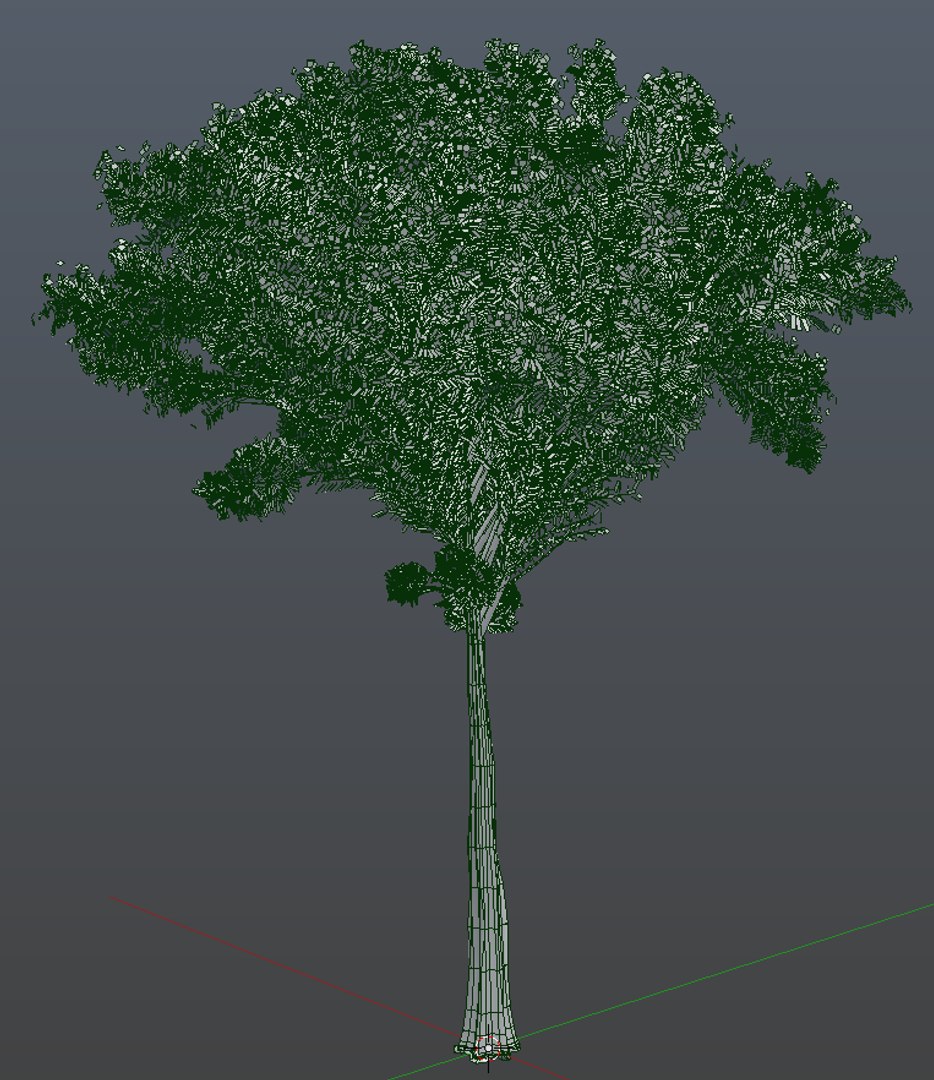 3d model of colorful tree