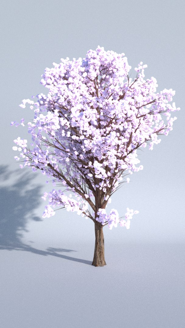 3d model of colorful tree