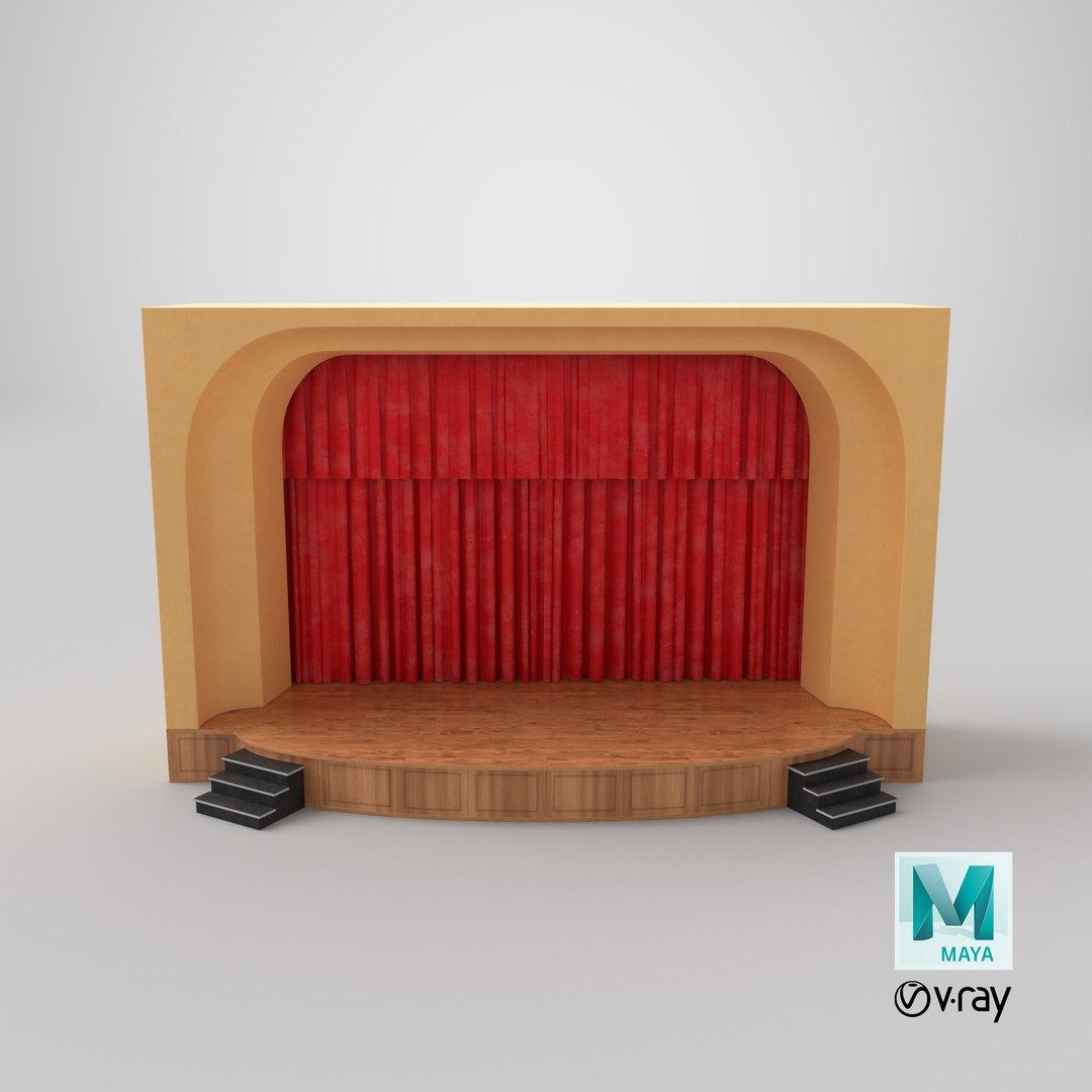 Theater Stage Model - TurboSquid 1225666