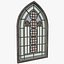 stained glass arc window 3d model