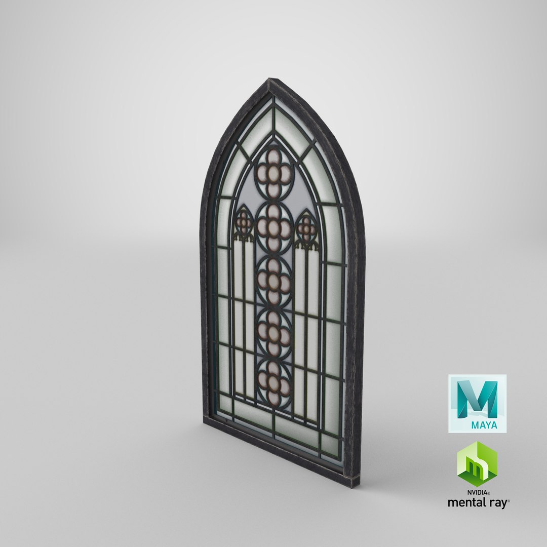 3D Stained Glass Window - TurboSquid 1423116