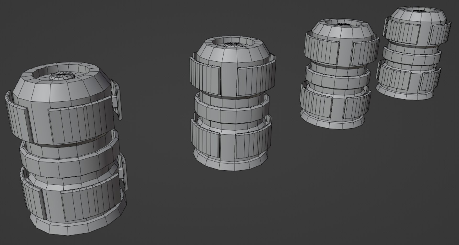 3D Model Sci-fi Barrel - TurboSquid 2082941