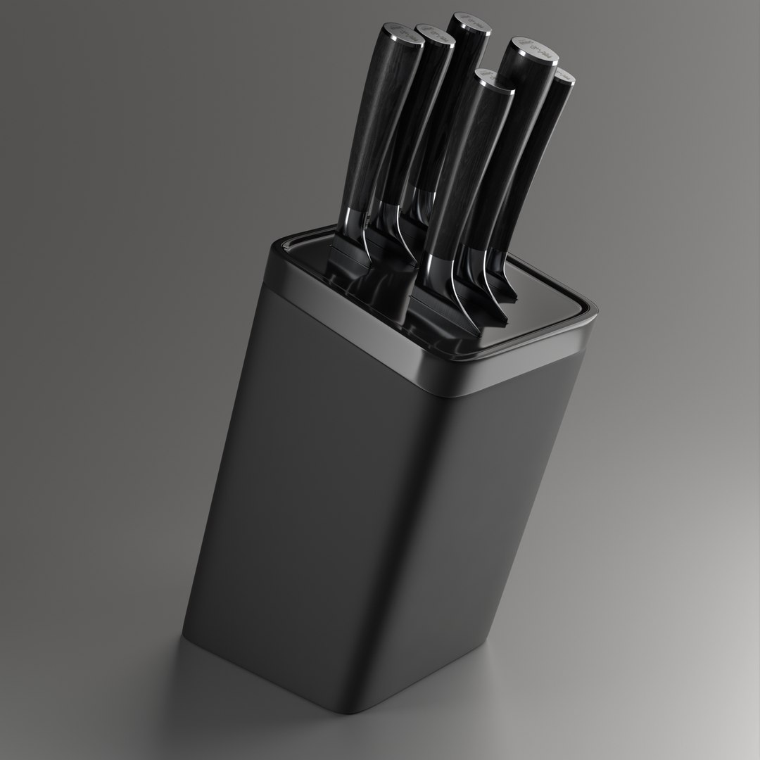 Japanese Knives Set 3D Model - TurboSquid 2255831