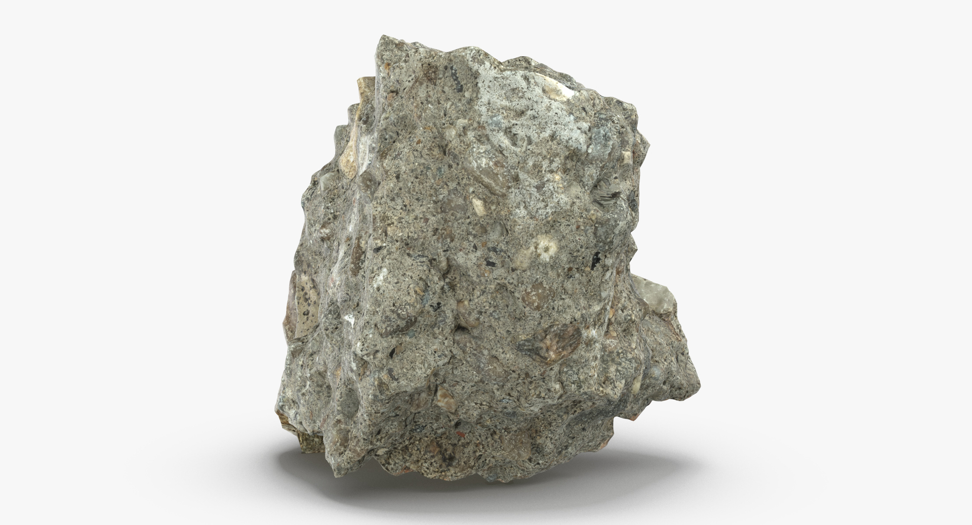 3D Broken Concrete Piece 08 - TurboSquid 1432109