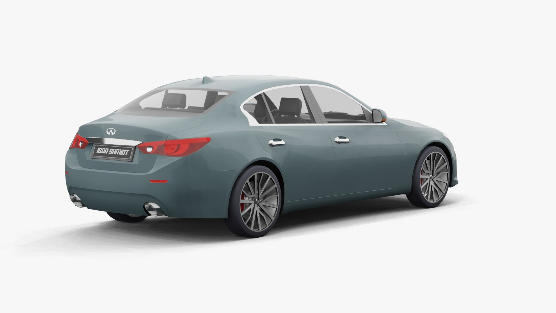3D Nissan Q50 2014 Lowpoly - TurboSquid 1974693
