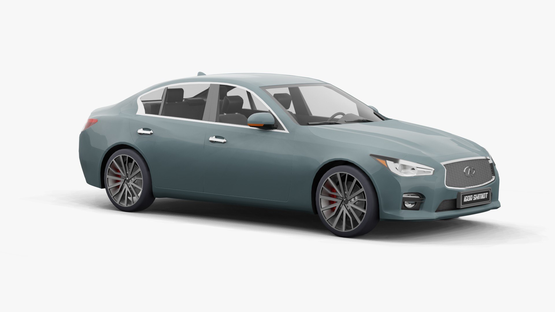 3D Nissan Q50 2014 Lowpoly - TurboSquid 1974693