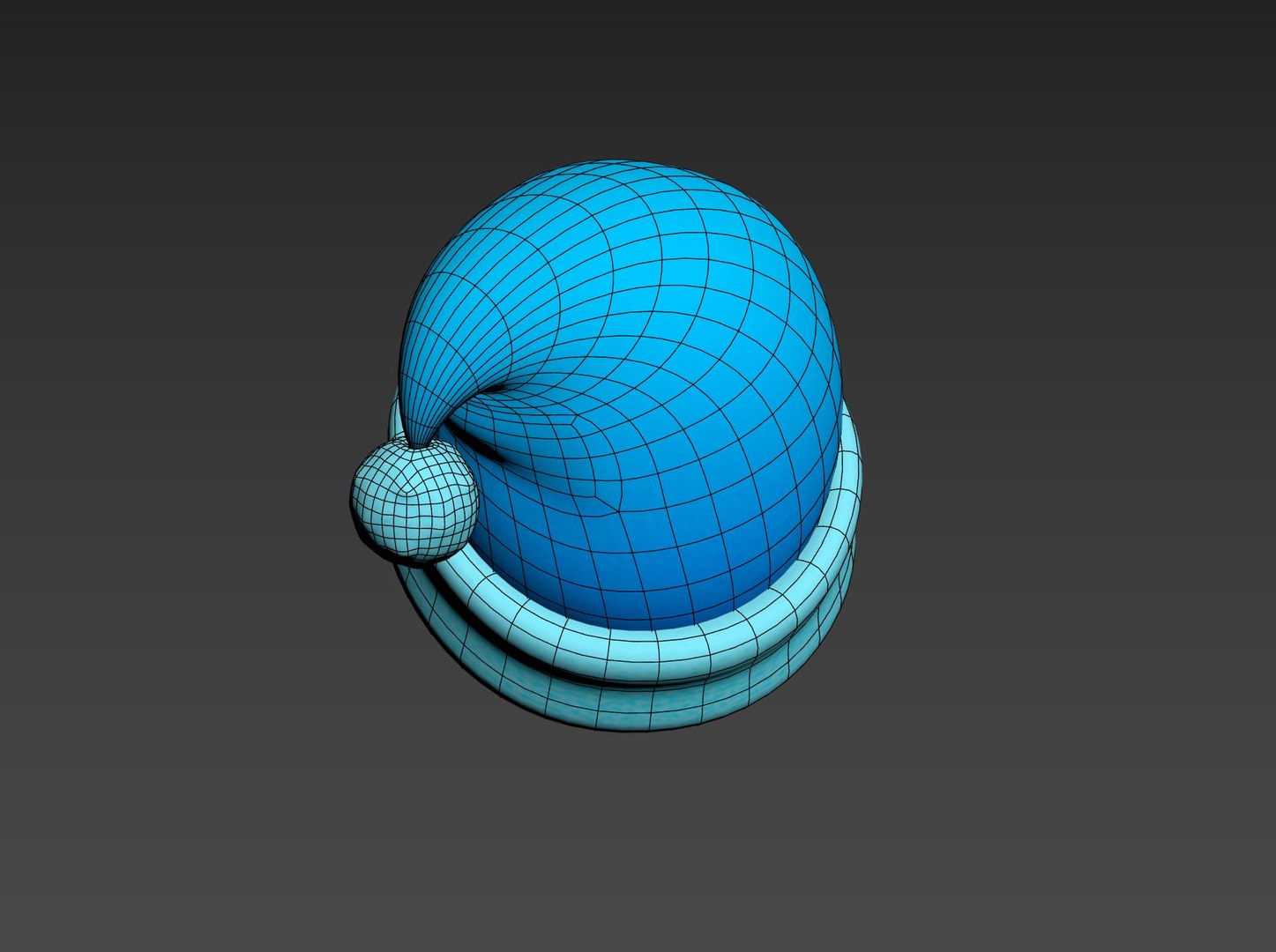 3D Hat057 Blue Nightcap - TurboSquid 2337681
