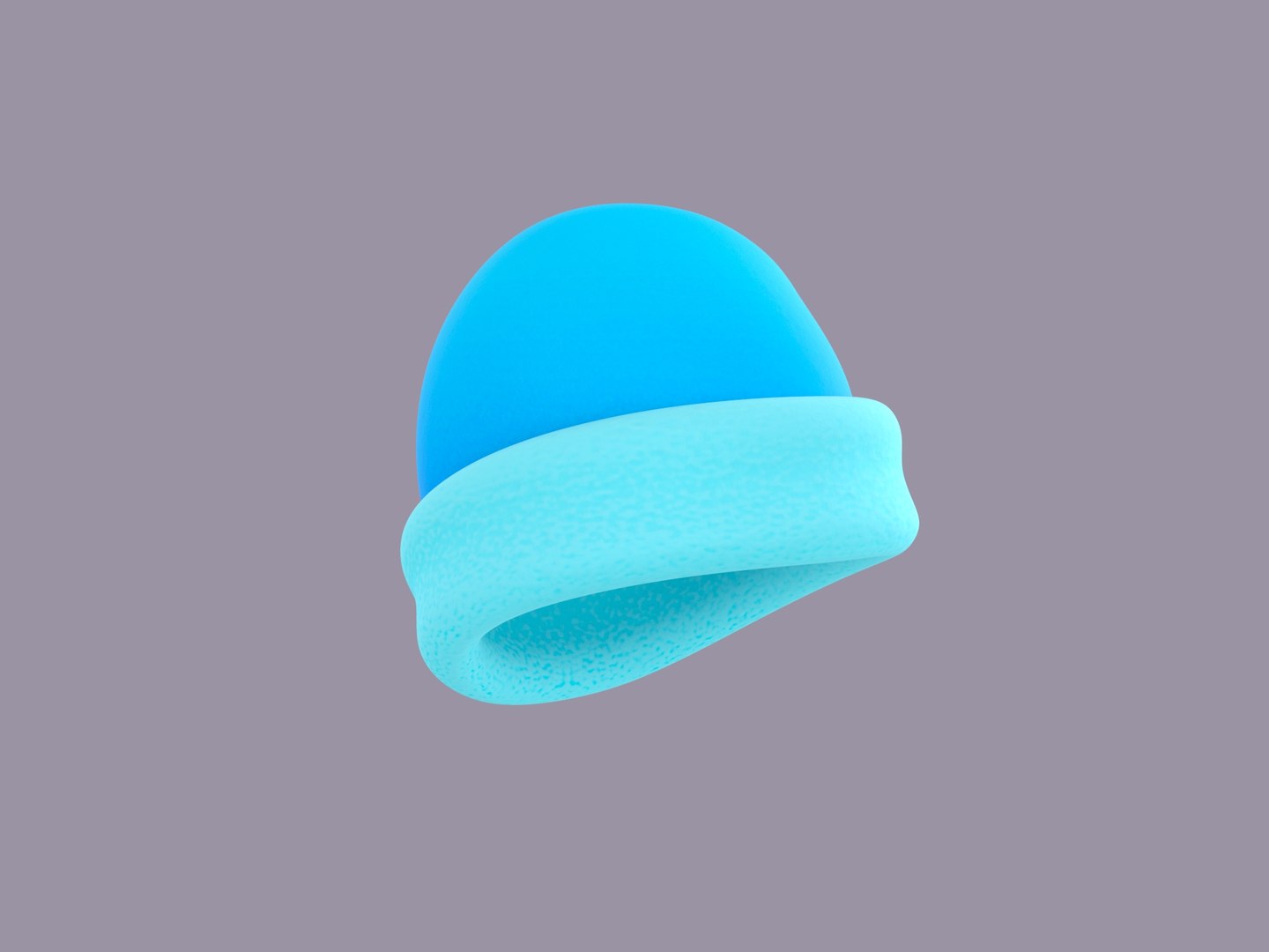 3D Hat057 Blue Nightcap - TurboSquid 2337681