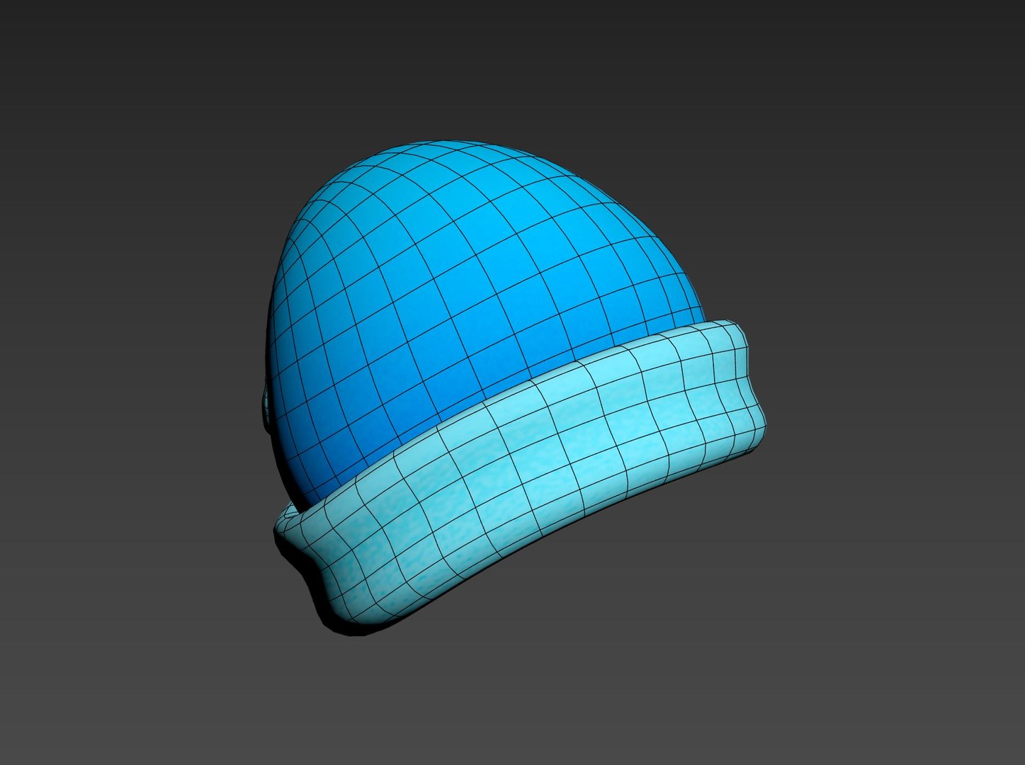 3D Hat057 Blue Nightcap - TurboSquid 2337681