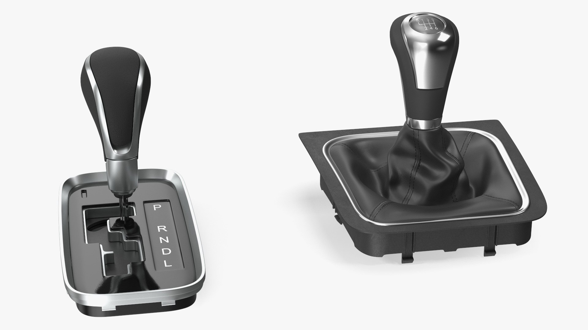 Car Transmission Shift Levers Set Model - TurboSquid 2073109