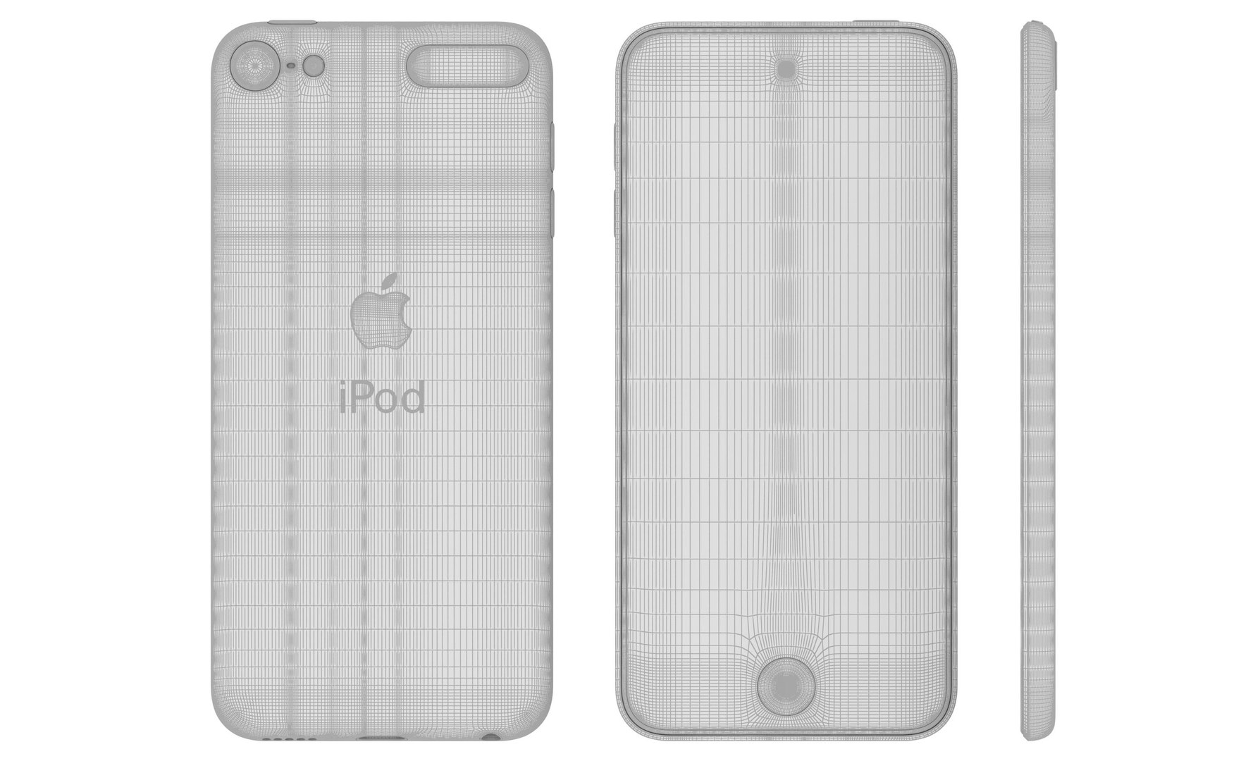 3D Model Apple Ipod Touch Black - TurboSquid 1418111