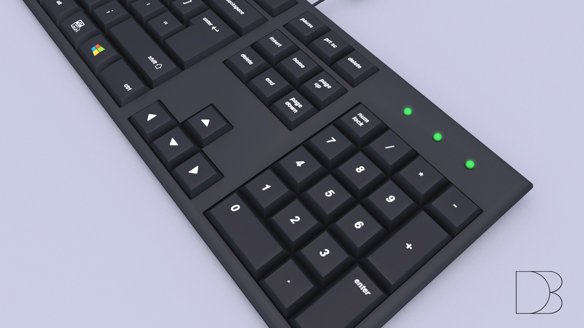 Keyboard Uv Mapped 3D - TurboSquid 1279113