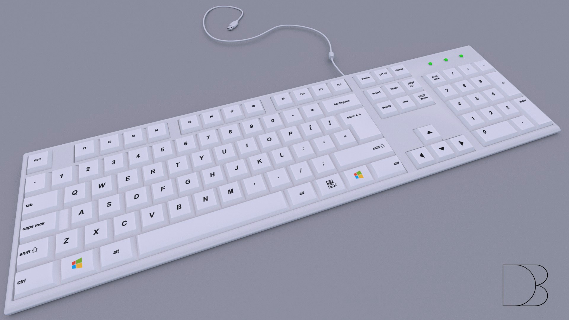 Keyboard Uv Mapped 3D - TurboSquid 1279113
