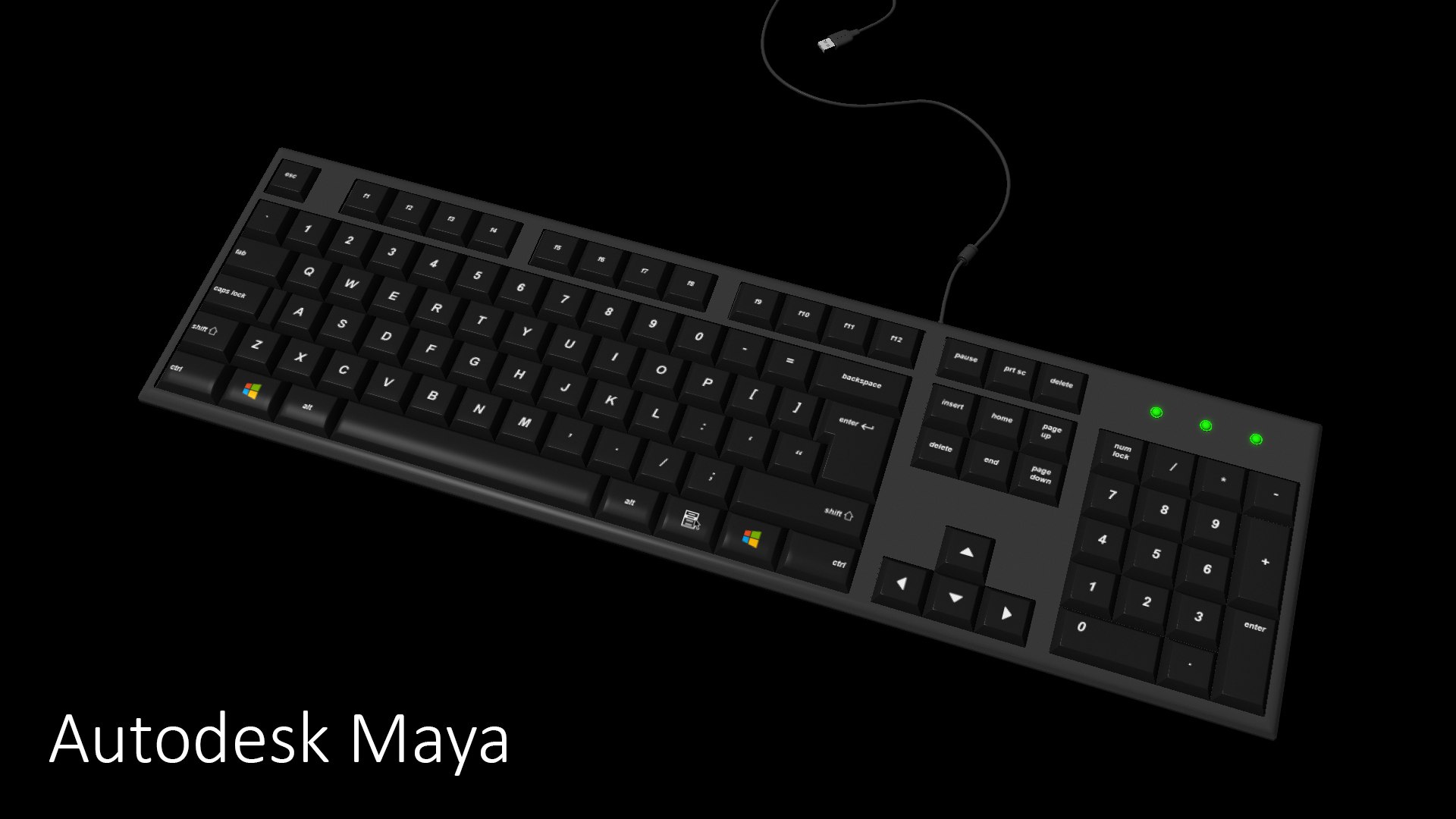 Keyboard Uv Mapped 3D - TurboSquid 1279113