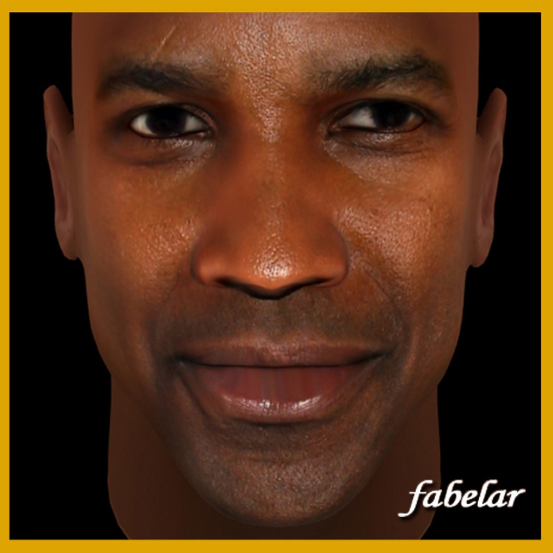 3d Model Denzel Washington Head