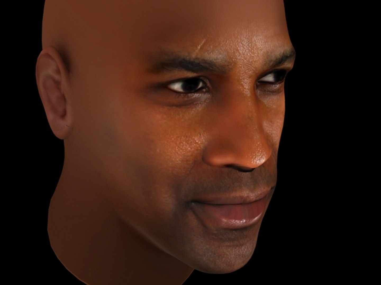 3d Model Denzel Washington Head