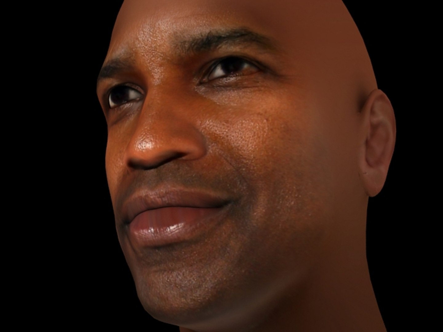 3d Model Denzel Washington Head