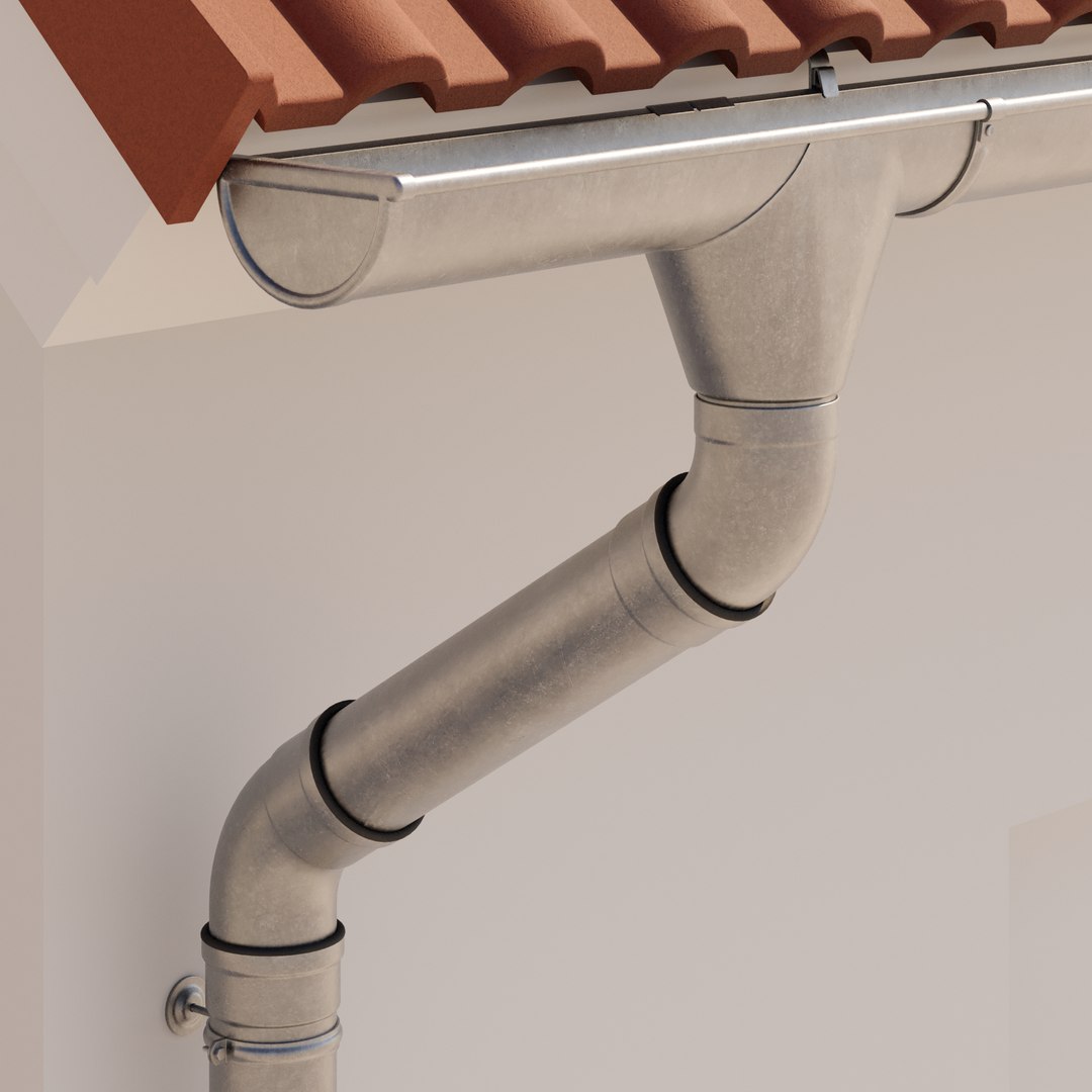 3D German Gutter System model - TurboSquid 1960934