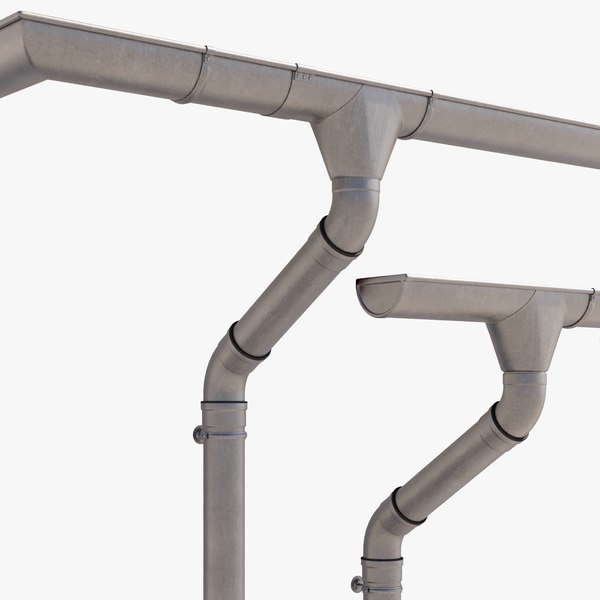 3D модель Немецкая водосточная система - TurboSquid 1960934