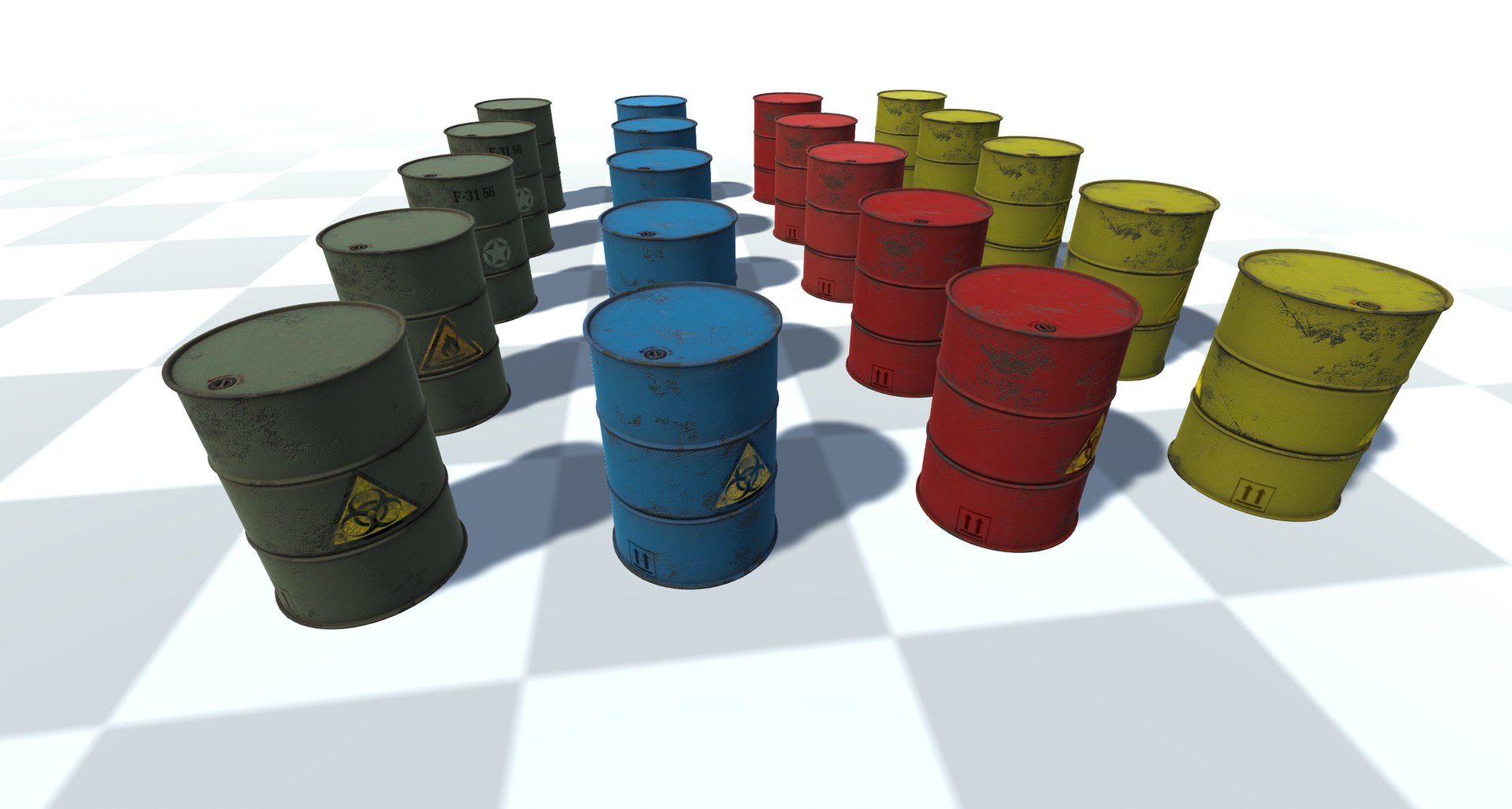 3D Industrial Barrels Model - TurboSquid 2147149