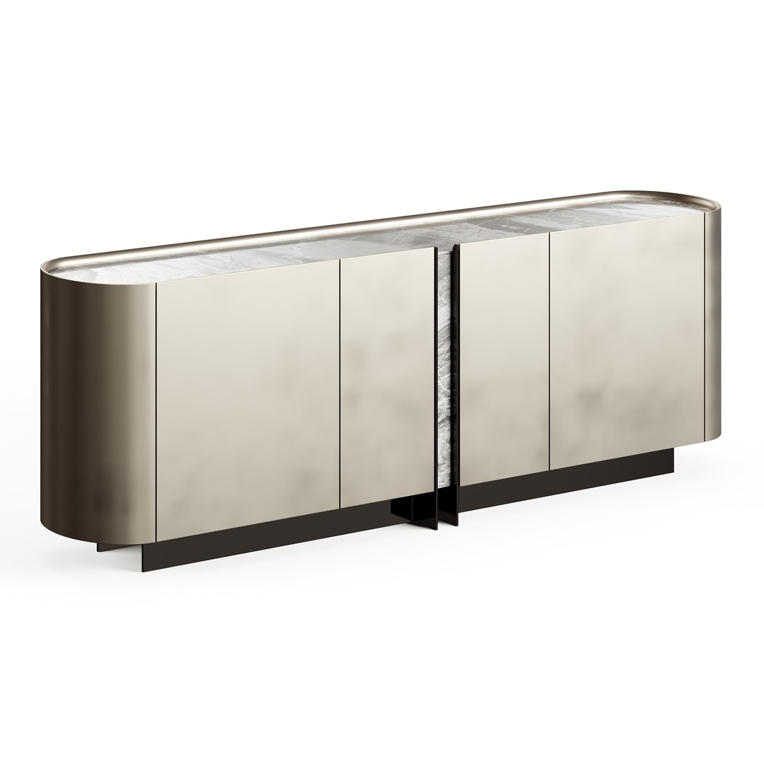 Cattelan Italia Dynasty Sideboard 3D Model - TurboSquid 1946160