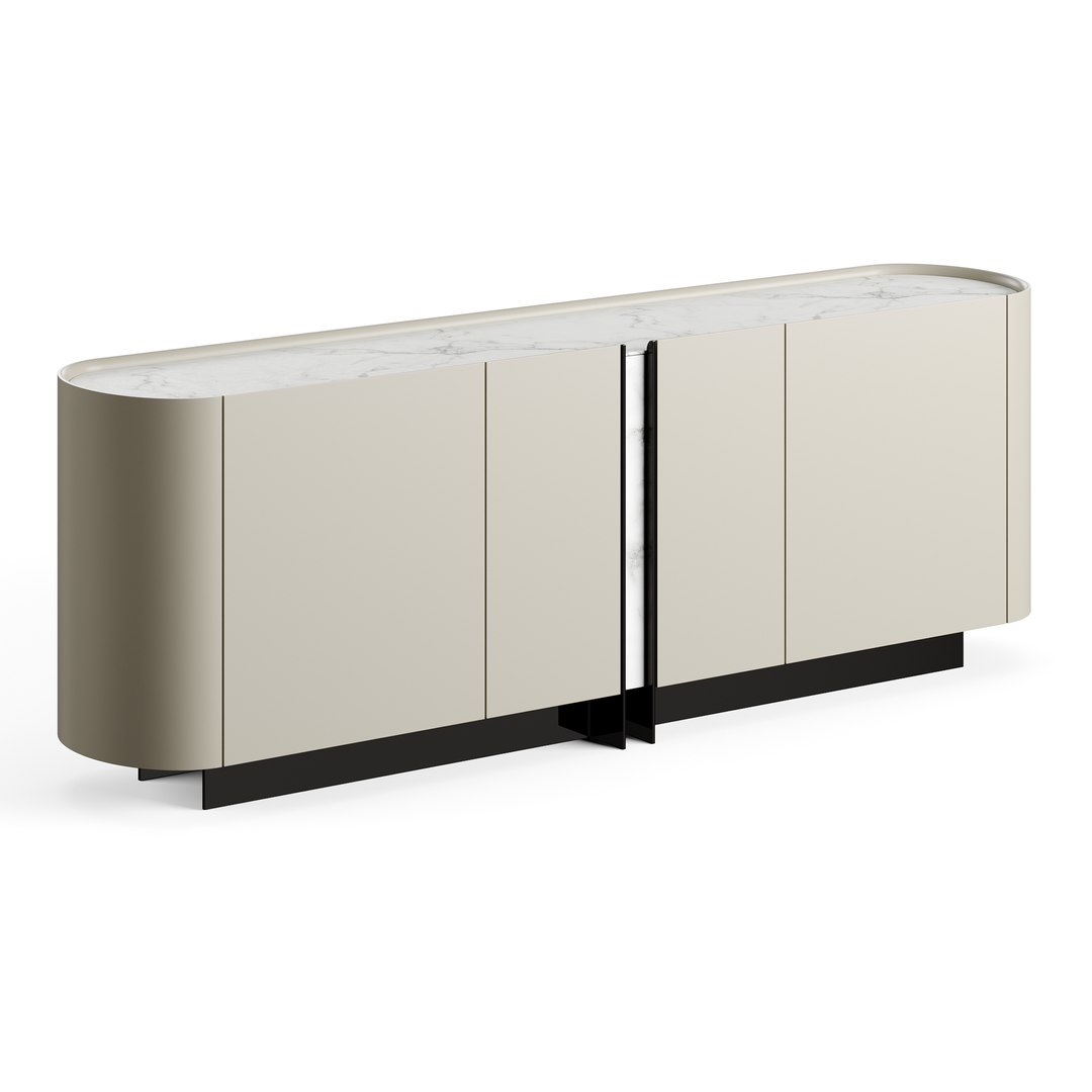Cattelan Italia Dynasty Sideboard 3D Model - TurboSquid 1946160