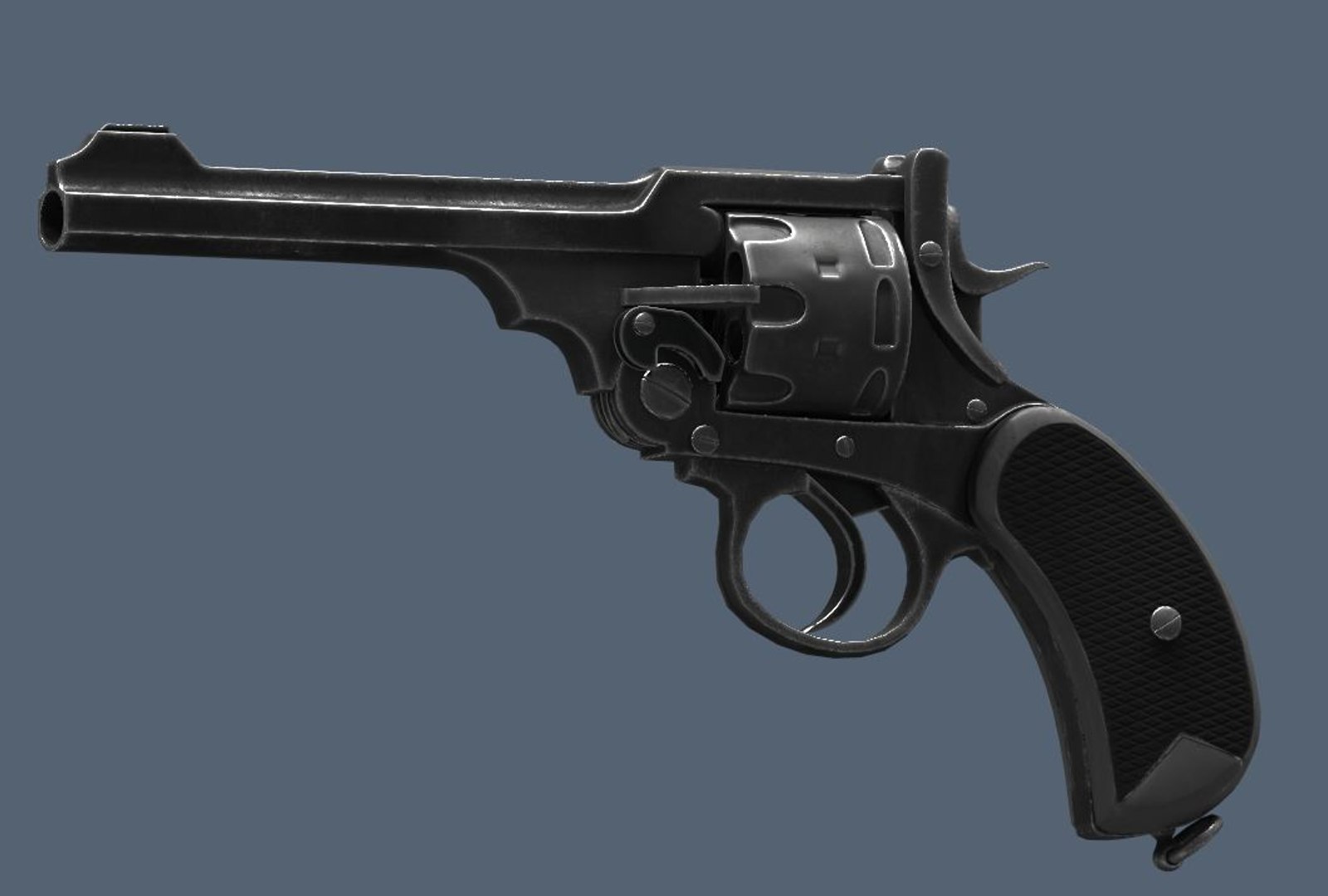 3D Webley Revolver - TurboSquid 1374365