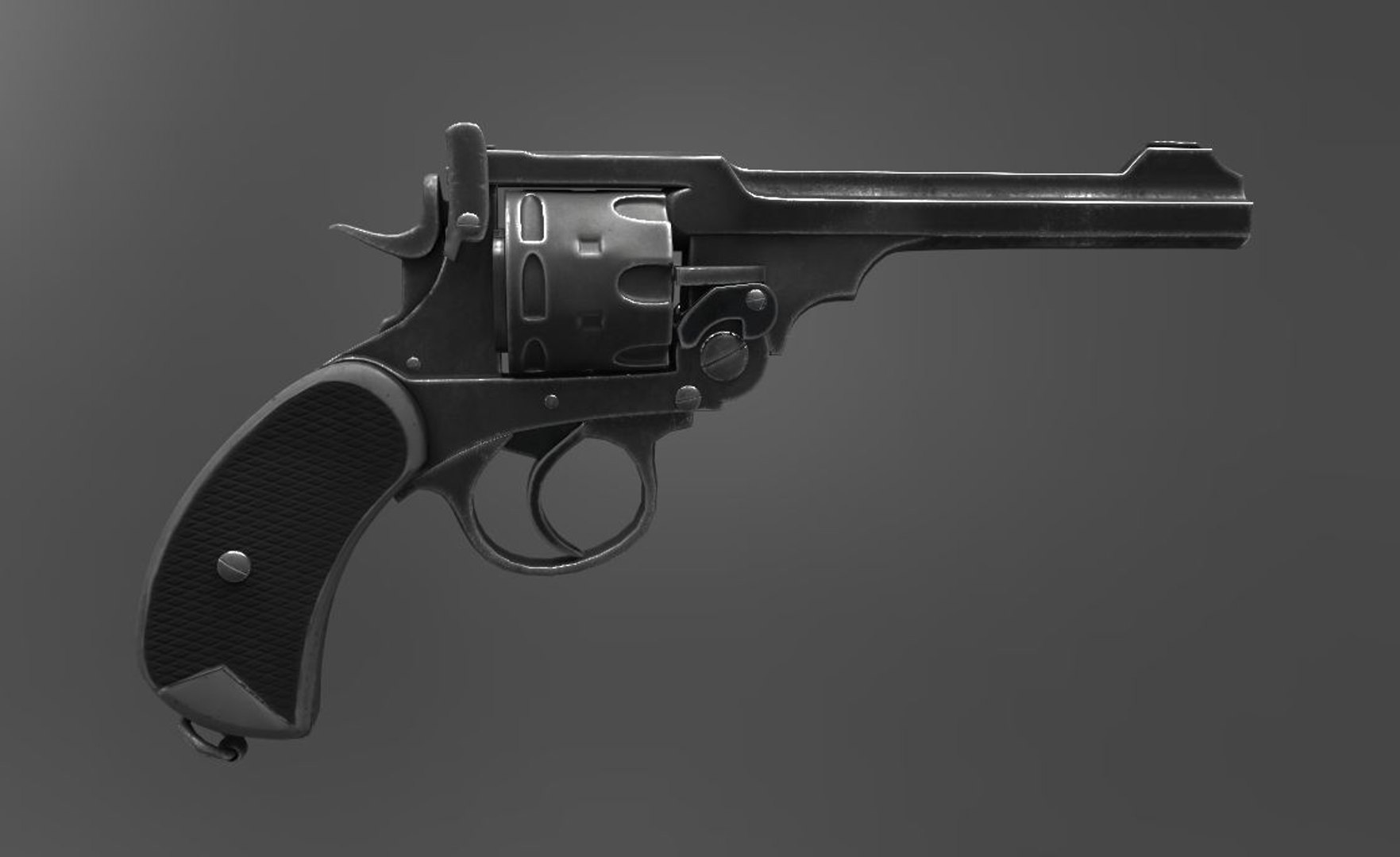 3D Webley Revolver - TurboSquid 1374365