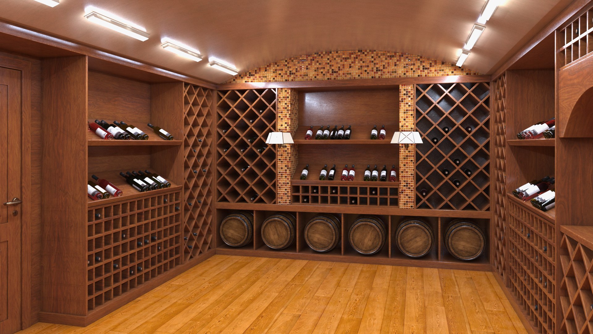 Wine Cellar Interior Model - TurboSquid 2167687