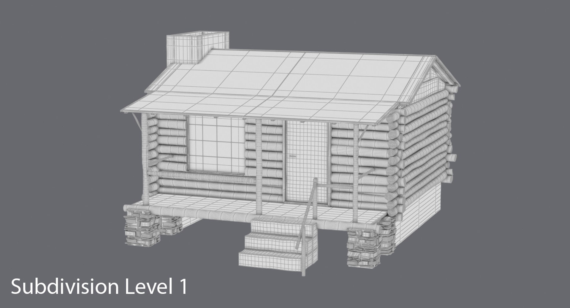 3D Log-cabin Model - TurboSquid 1185538